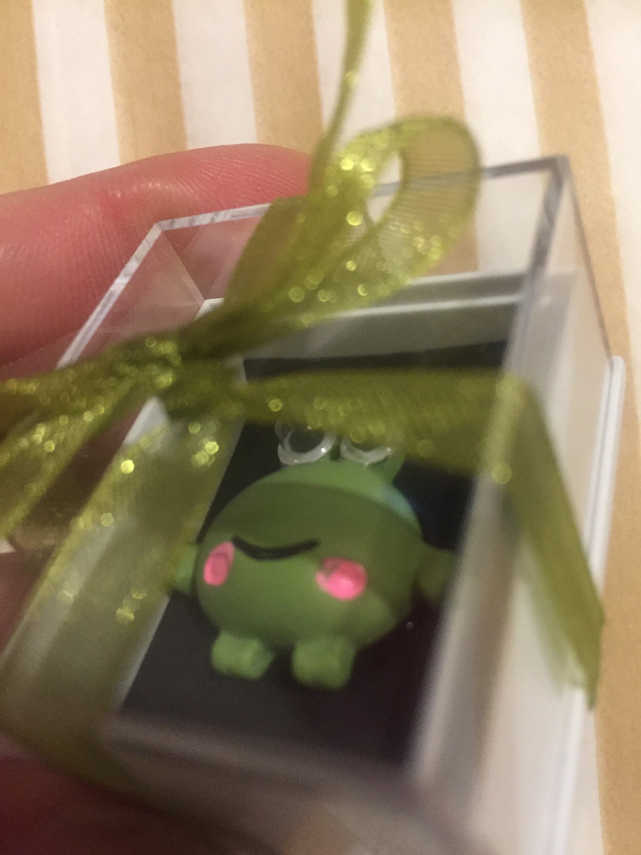 The Wee Frog in a Box ,shelf Ornament, Kawaii Keepsake, Feelgood Gift ...