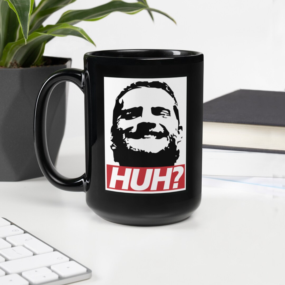 Shoresy Huh Black Glossy Mug - Etsy