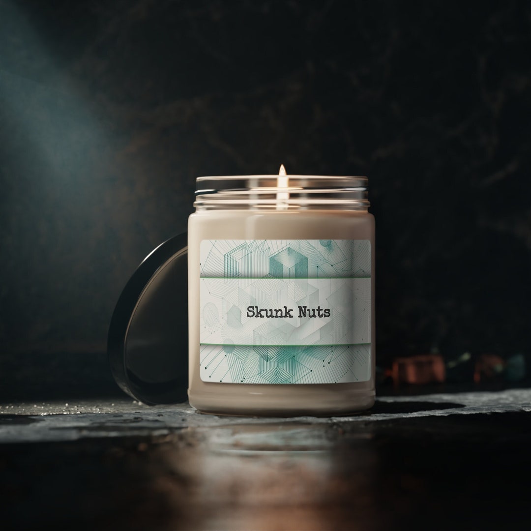 Skunk Nuts Scented Soy Candle, 9oz | Funny Candle | Gag Gift | Funny ...