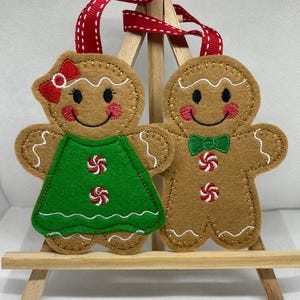 Gingerbread Boy and Gingerbread Girl,christmas Tree Decoration ...