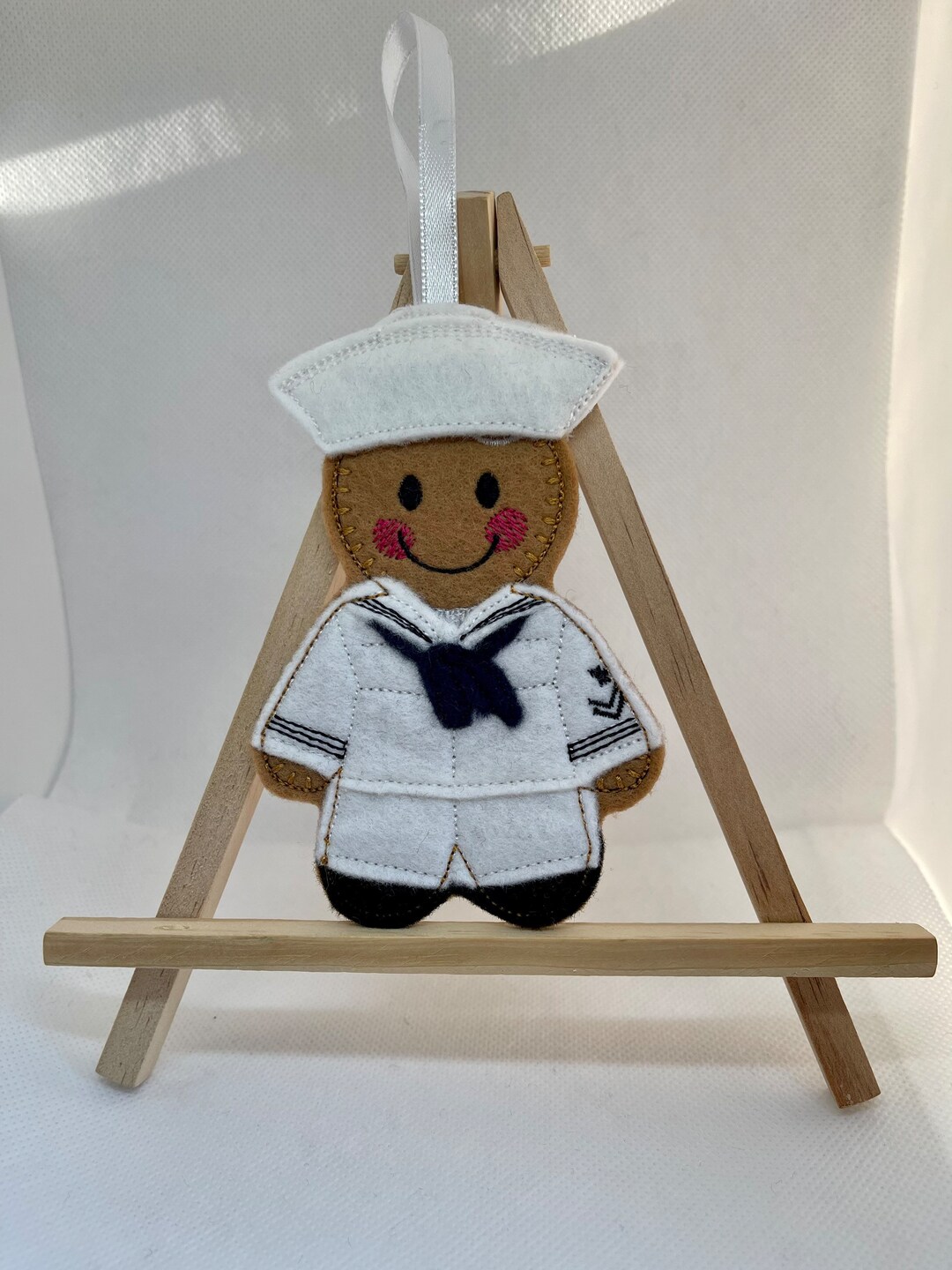 US Navy Sailor Gingerbread Man Hanging Decoration, Sailor Gift, Navy ...
