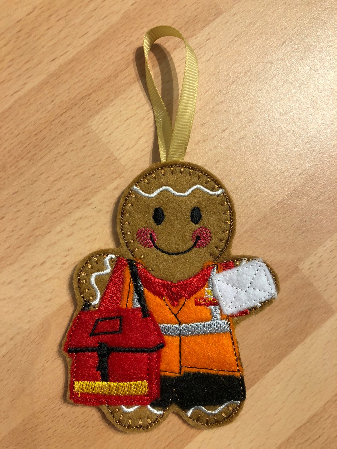 Postman Gingerbread, Personalised, Royal Mail, Postie, Hanging ...