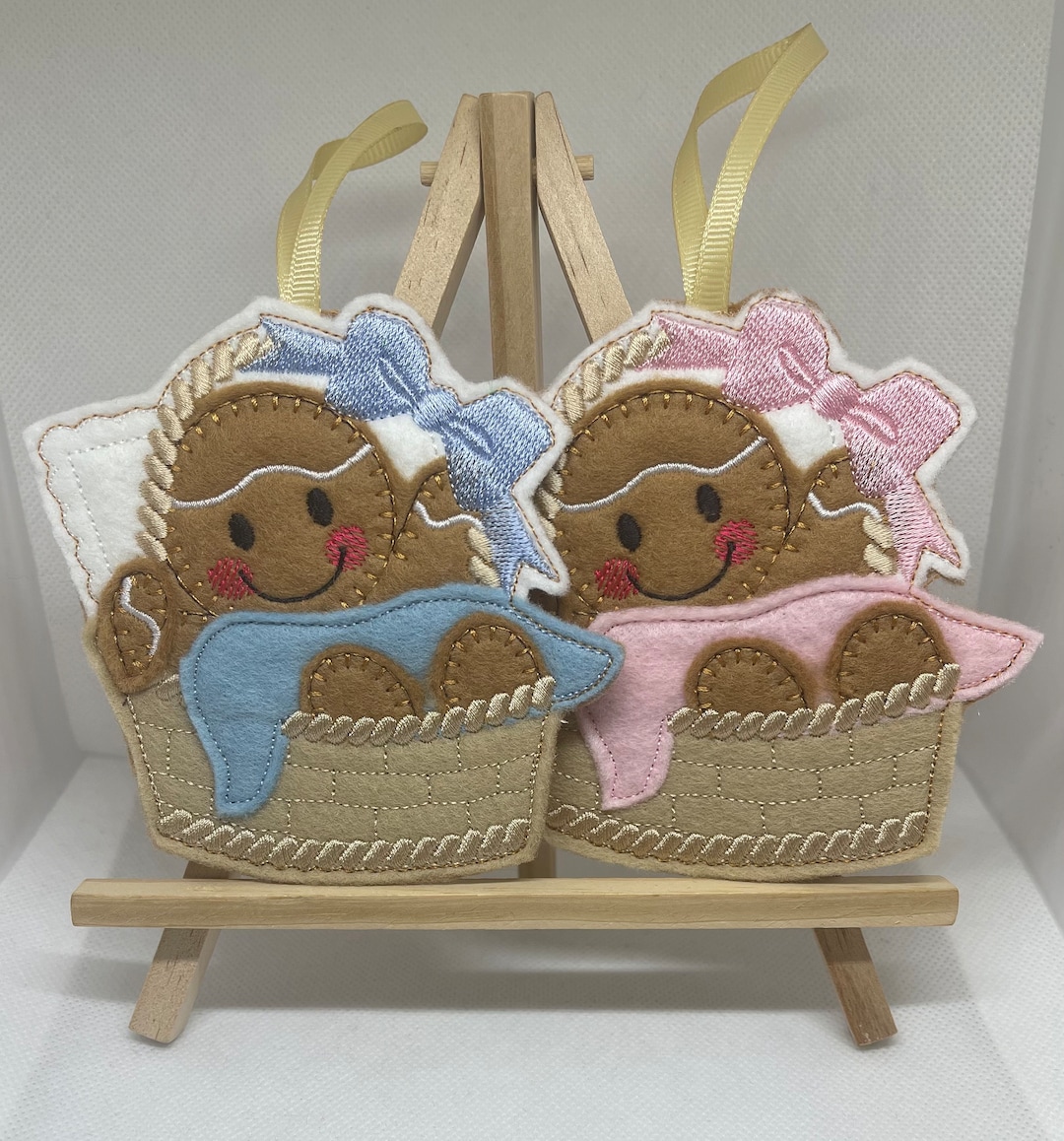 New Baby Gingerbread Man, Gingerbread Baby in a Basket, New Baby Gift ...