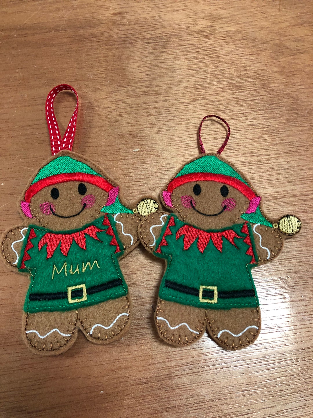 Gingerbread Man Elf, Gingerbread Decoration, Hanging Decoration ...