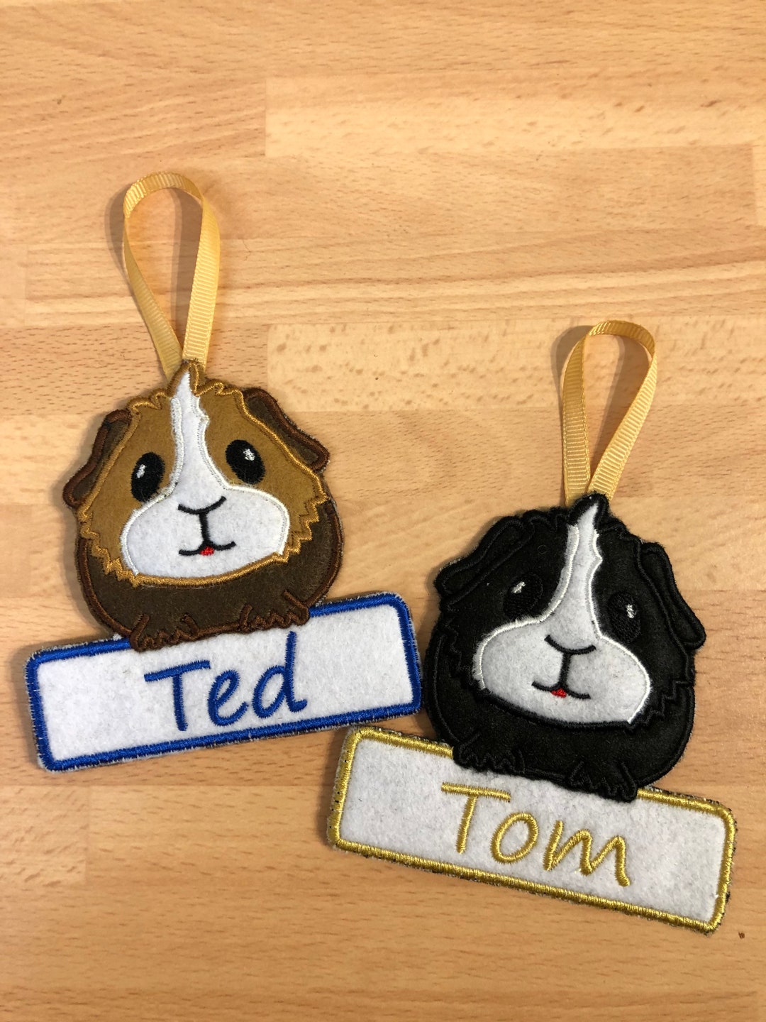 Personalised Guinea Pig Name Plate, Guinea Pig Cage Hanger, Fridge ...