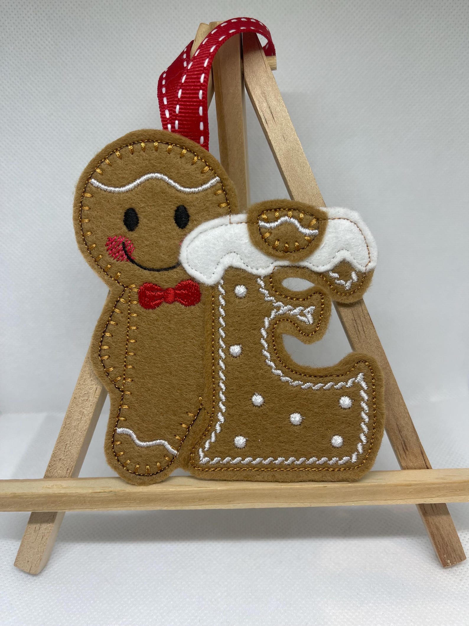 Alphabet, Initial Gingerbread Man Decorations, Christmas Decoration ...