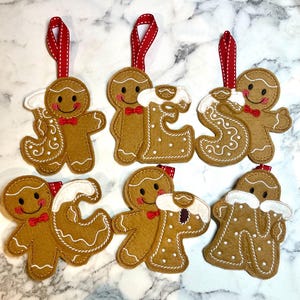 Alphabet, Initial Gingerbread Man Decorations, Christmas Decoration ...