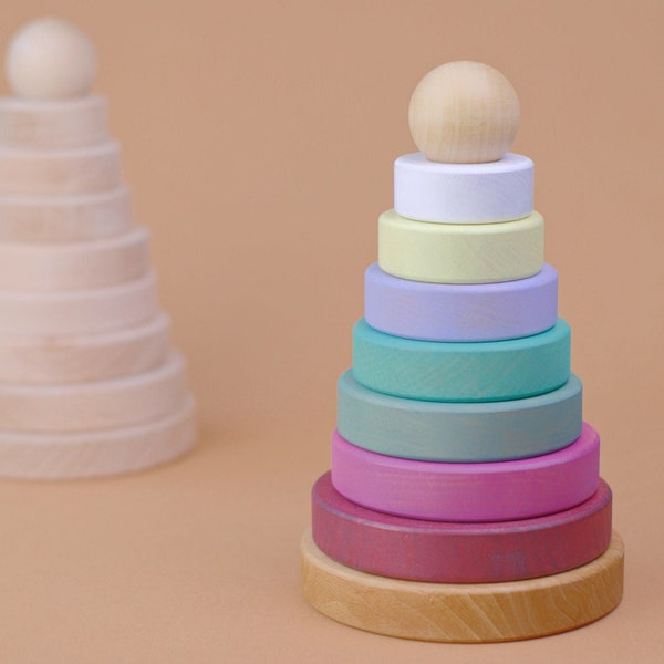 Wooden Ring Stacker - Etsy