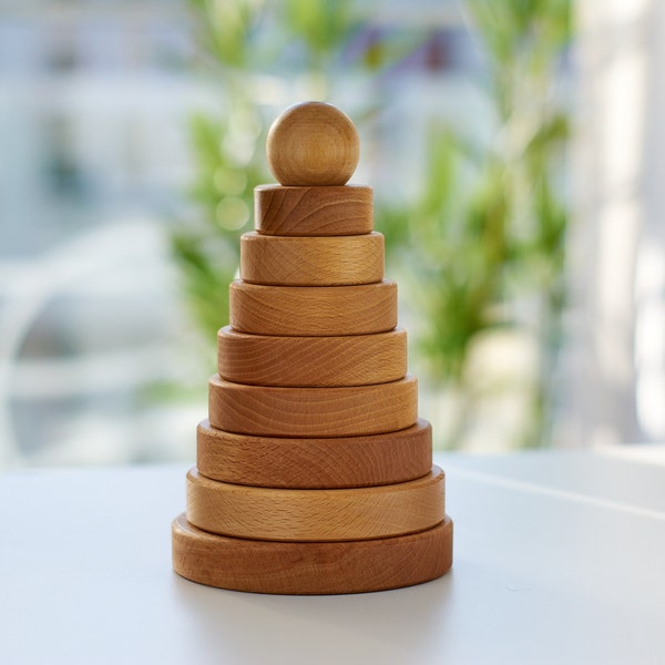 Wooden Ring Stacker - Etsy