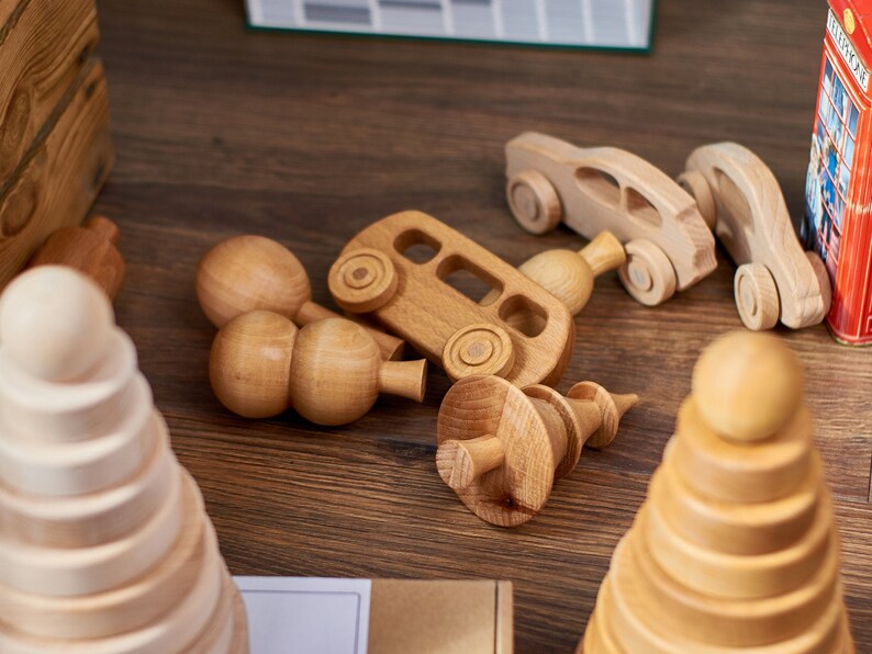 Wooden Toy Car Push Car Wooden Bus Toy Handmade Push Toy - Etsy