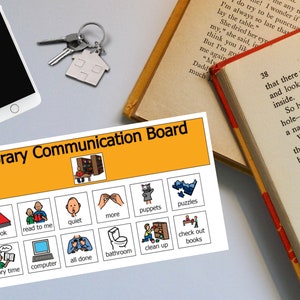 Library Picture Communication Board Toddler Preschool Autism Speech ...