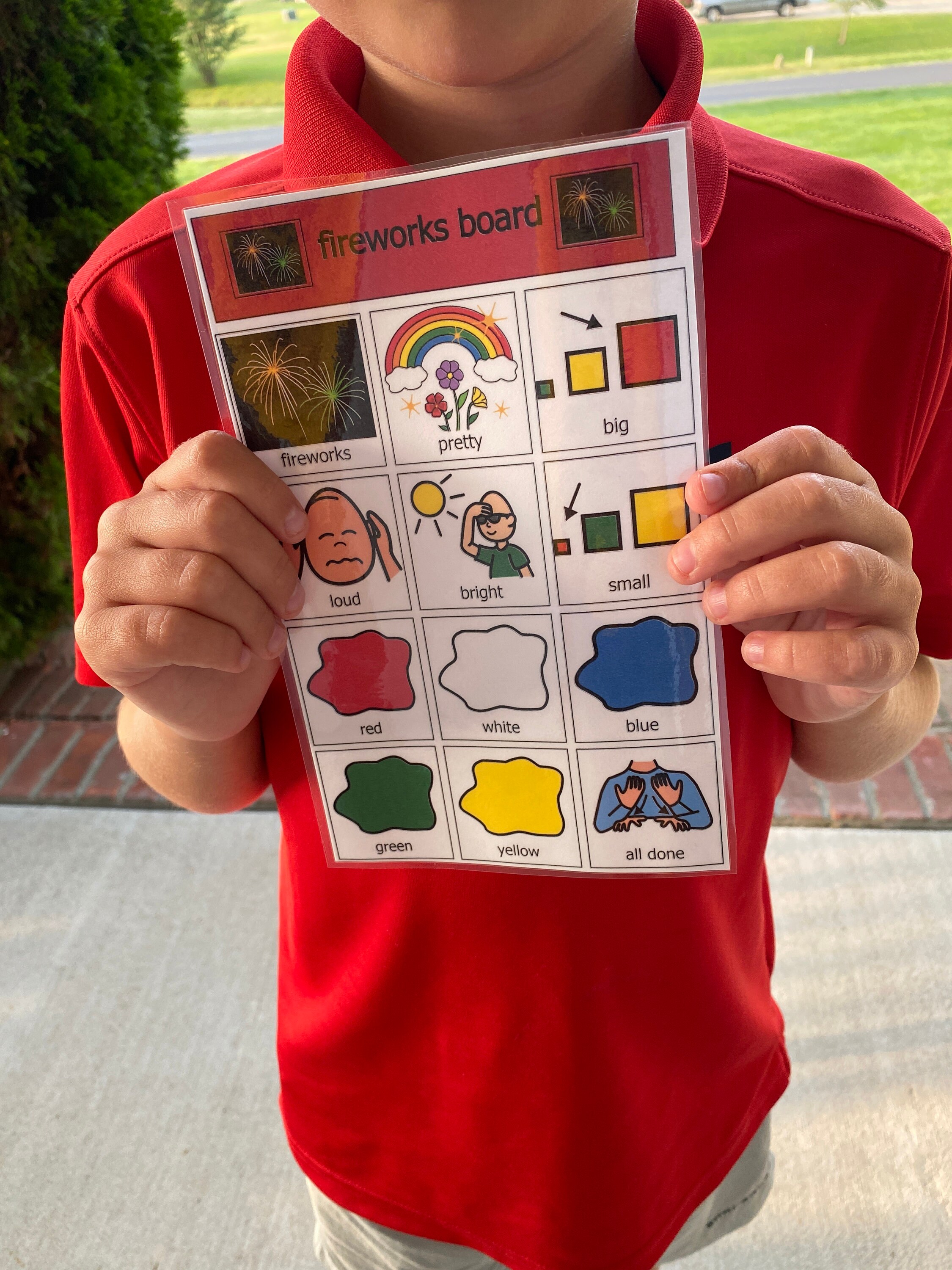 4th of July Fireworks Communication Board Picture Boardmaker Autism ...