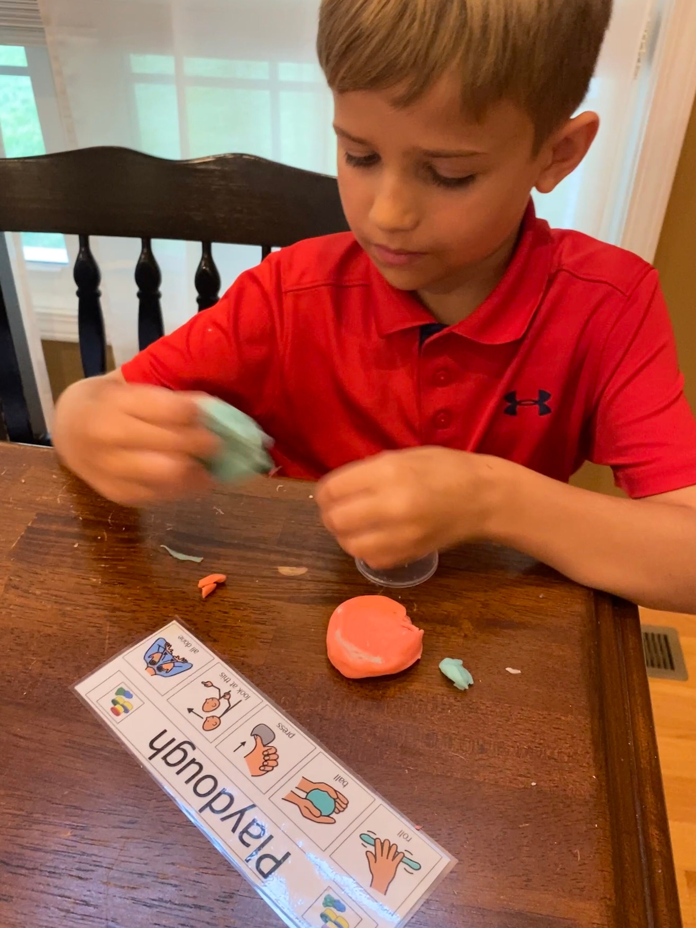 Play Dough Communication Board Visual Schedule Autism Speech Therapy ...