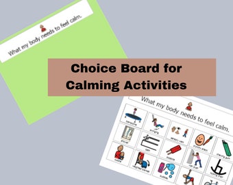 Calming Activities for Kids Self Regulation Station - Etsy