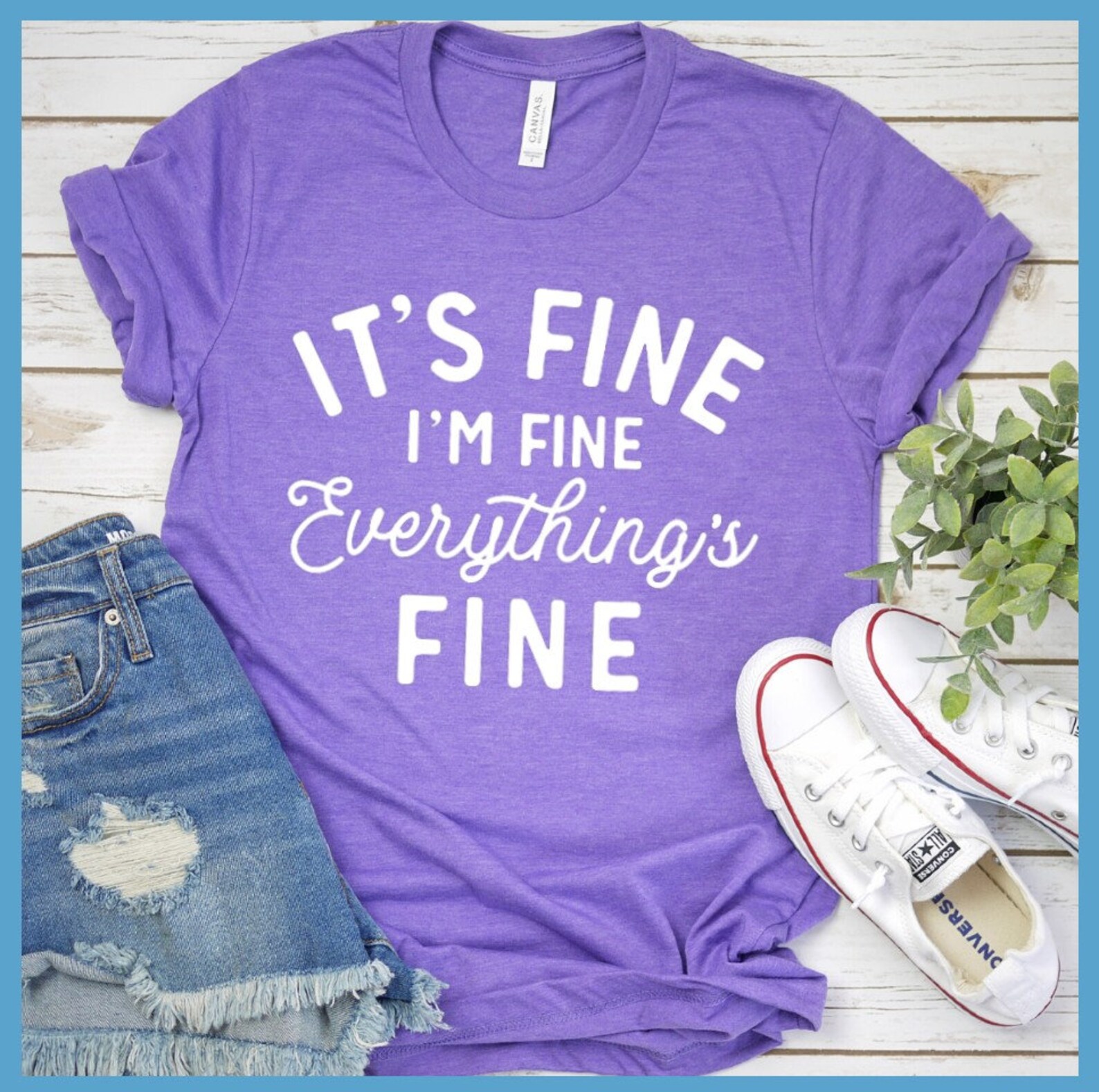 Premium T-shirt It's Fine I'm Fine Women's - Etsy