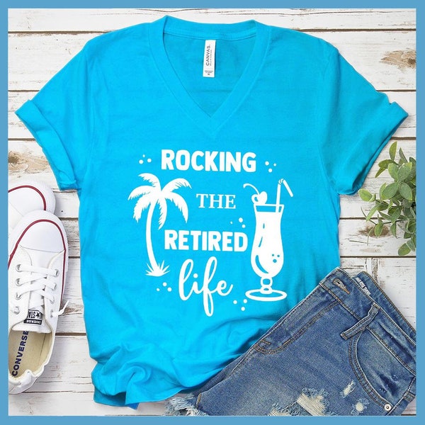 Retired Life V Neck Shirt - Etsy