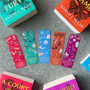 ACOTAR Inspired Bookmark Set | Sarah J Maas Bookmarks | SJM - Etsy