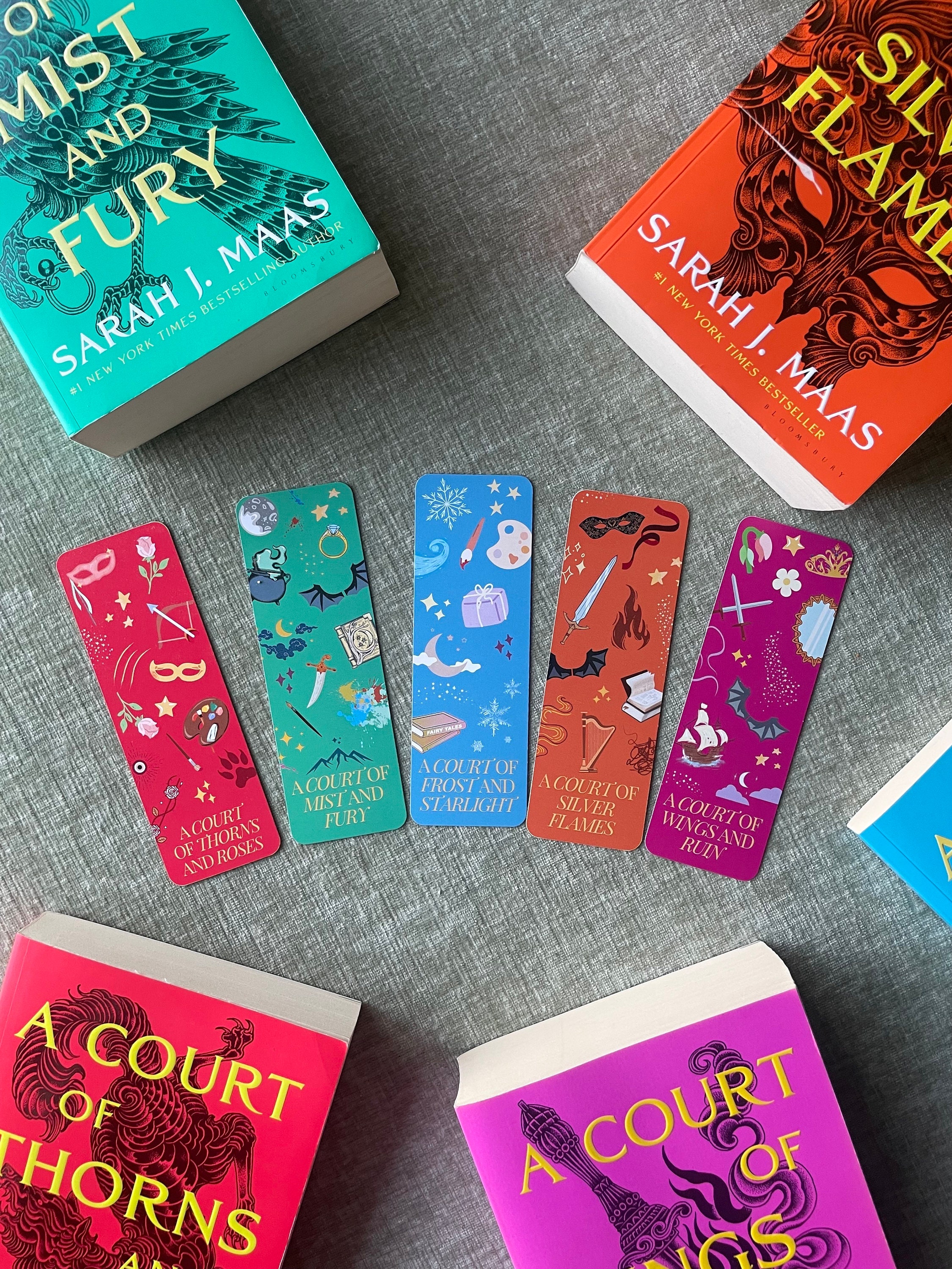 ACOTAR Bookmark Set Sarah J Maas Bookmarks SJM - Etsy