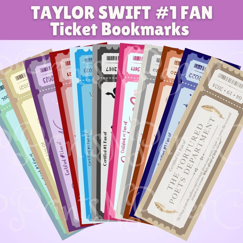 Taylor swift bookmark - Etsy