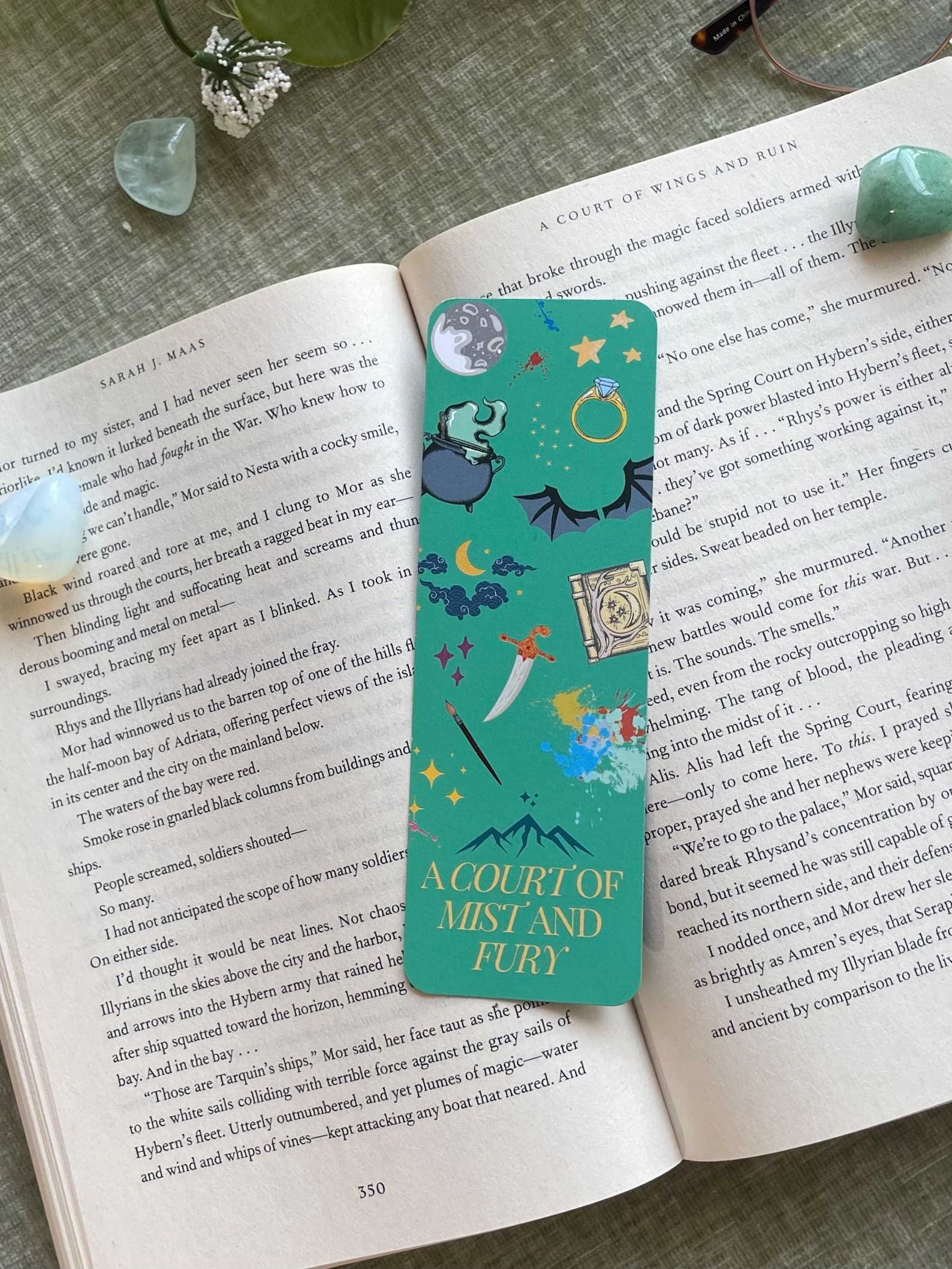 ACOTAR Bookmark Set Sarah J Maas Bookmarks SJM - Etsy