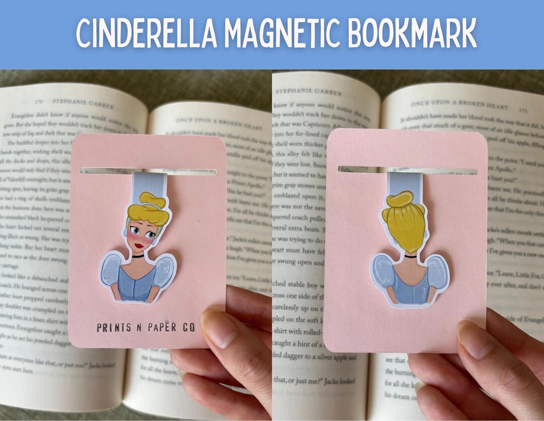 Cinderella Magnetic Bookmark | Disney Princess Bookmark | Cinderella ...