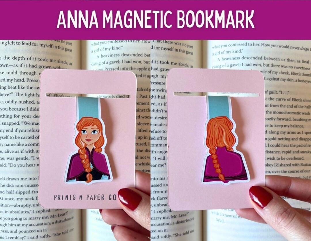Anna Magnetic Bookmark | Frozen | Disney Princess Bookmark | Disney ...