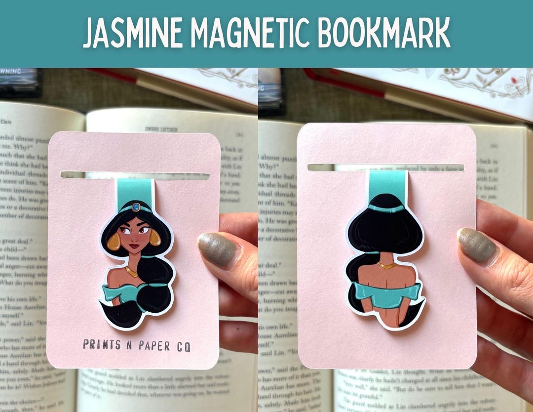 Jasmine Magnetic Bookmark | Aladdin | Disney Princess Bookmark ...
