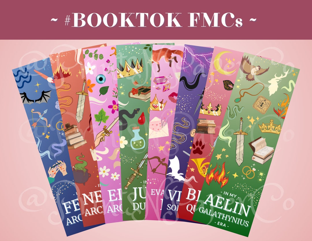 Booktok FMC Bookmark Set: Fantasy Book Series (digital Download) - Etsy