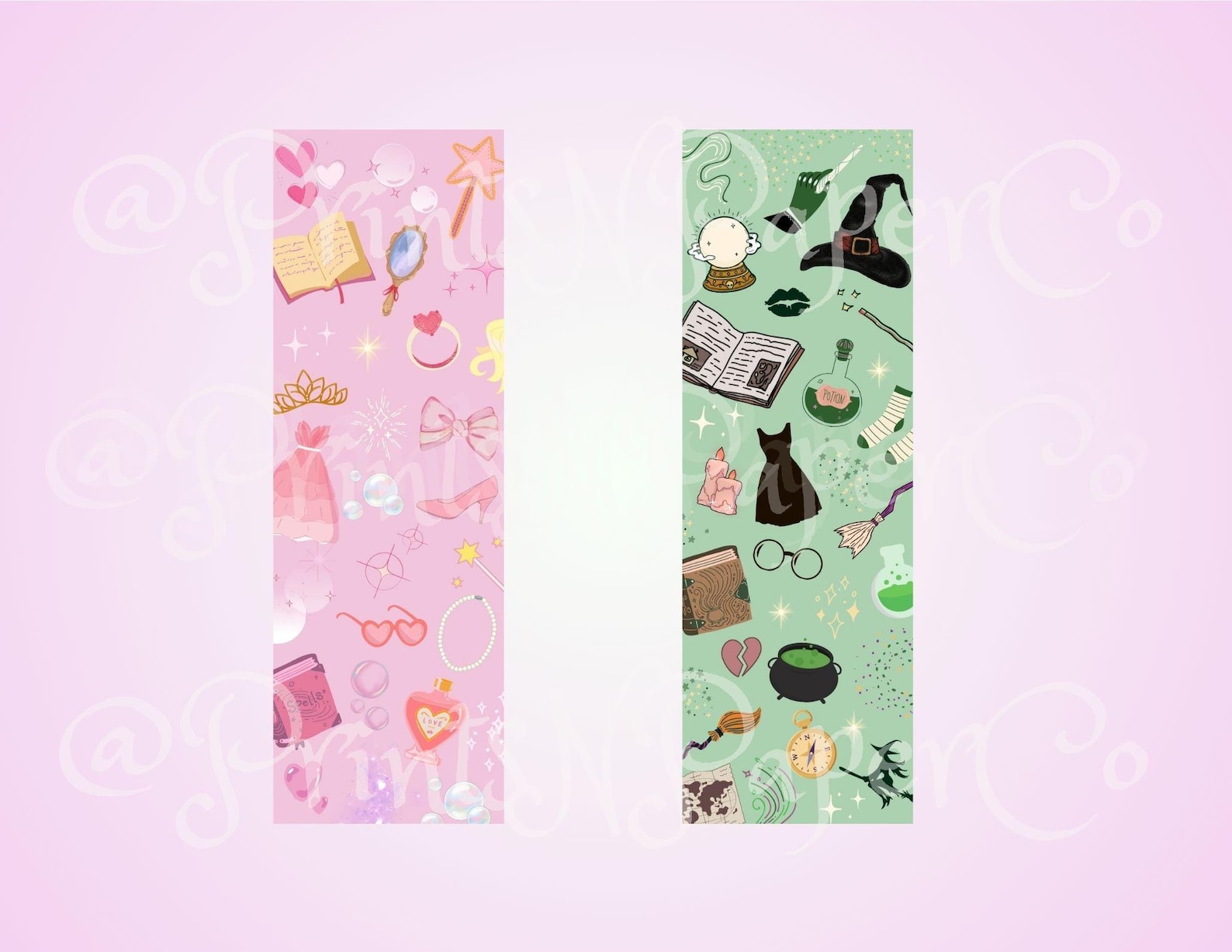 Wicked Inspired Digital Download Bookmarks | Set of 5 | Glinda, Elphaba ...