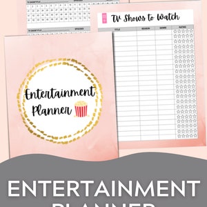 Entertainment Planner, TV Show Tracker, Books to Read Tracker ...
