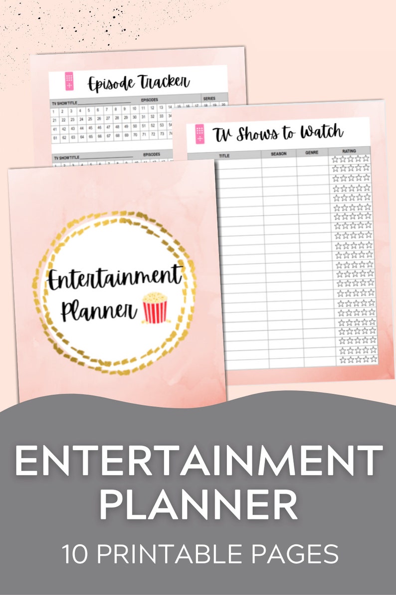 Entertainment Planner, TV Show Tracker, Books to Read Tracker ...