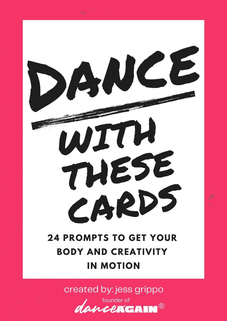 Dance Prompt Cards - Printable Dance Inspiration for Classes or ...
