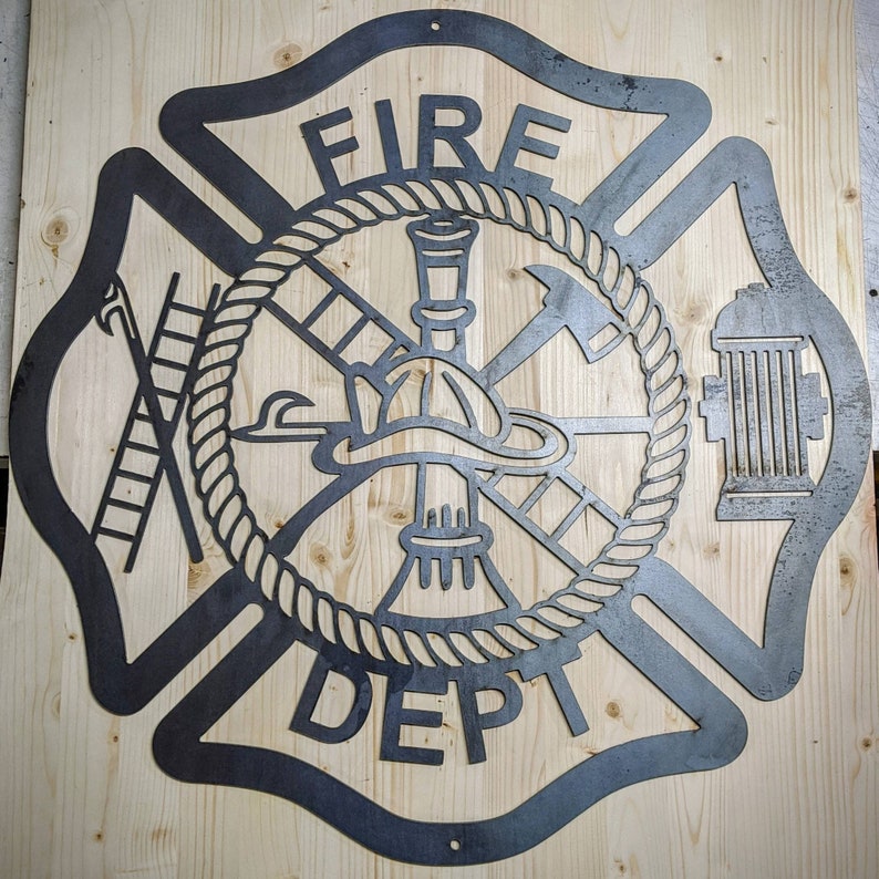 Fire Department Metal Sign 24 | Etsy