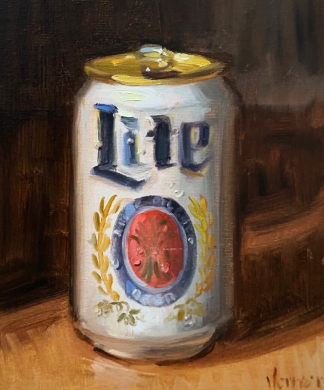 Miller Lite 18x24 - NOAH VERRIER Original Still Life Oil Painting ...