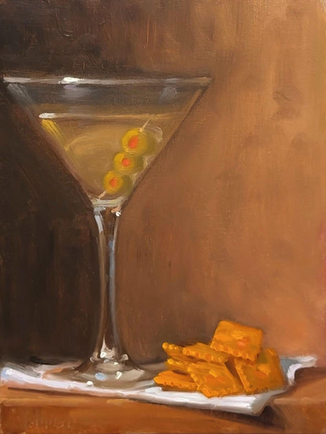 Dirty Martini & Cheez Crackers (hand Embellished) - NOAH VERRIER ...