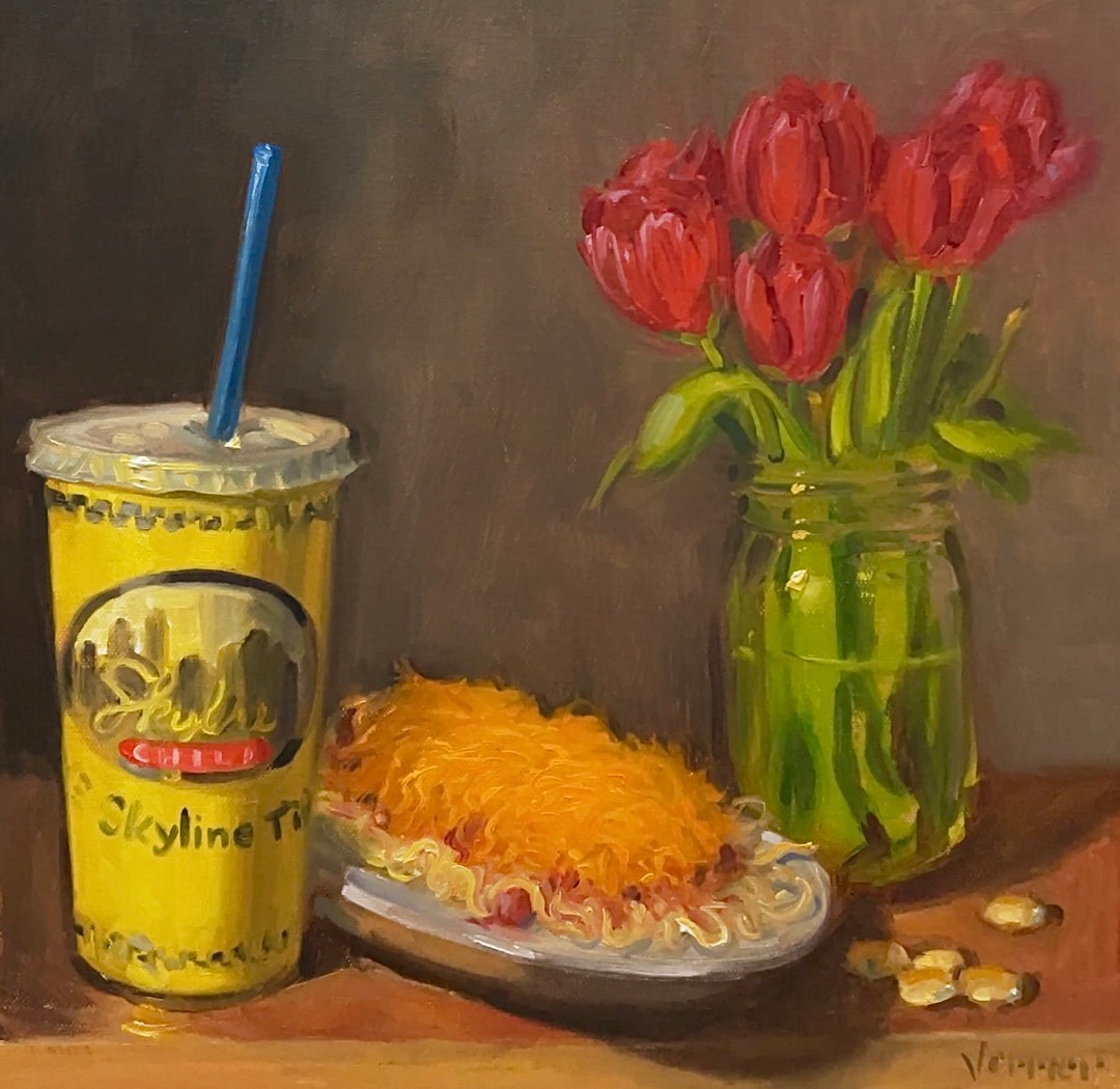 Skyline Chili - NOAH VERRIER Original Still Life Oil Painting, Signed ...