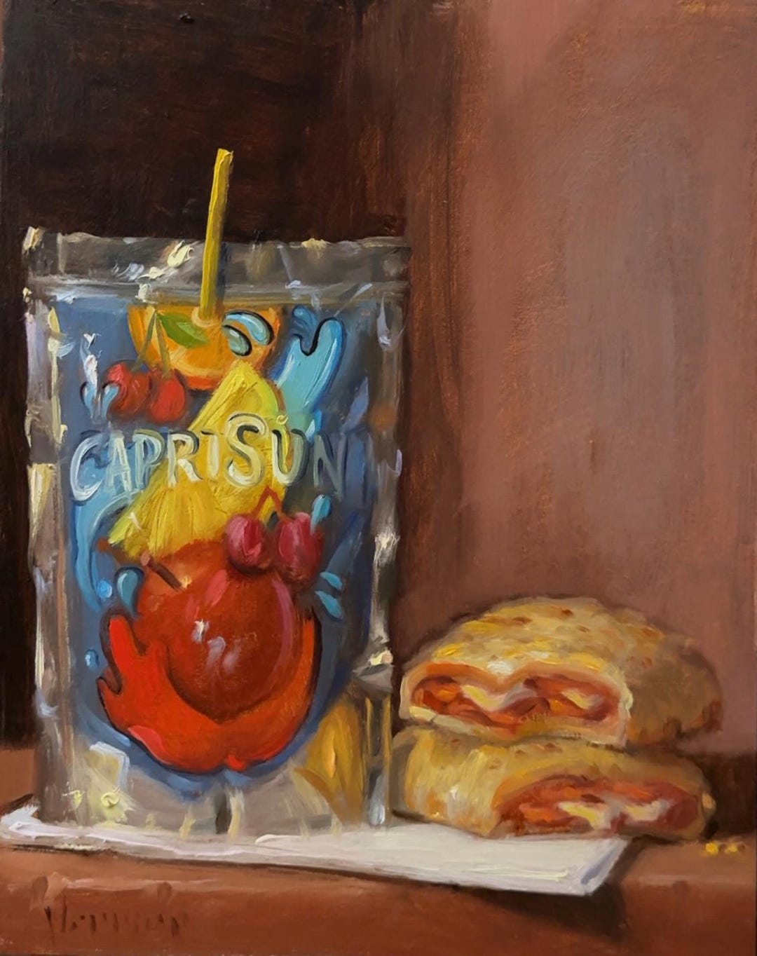 Capri Sun & Hotpocket - NOAH VERRIER Original Still Life Oil Painting ...