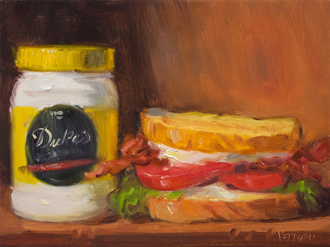 Duke's BLT - NOAH VERRIER Original Still Life Oil Painting, Signed Fine ...