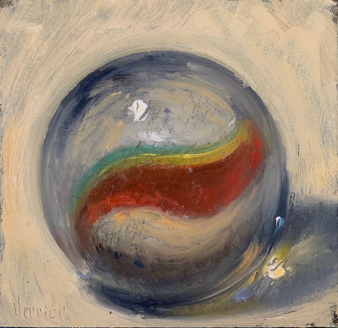 Marble - NOAH VERRIER Original Still Life Oil Painting, Signed Art ...