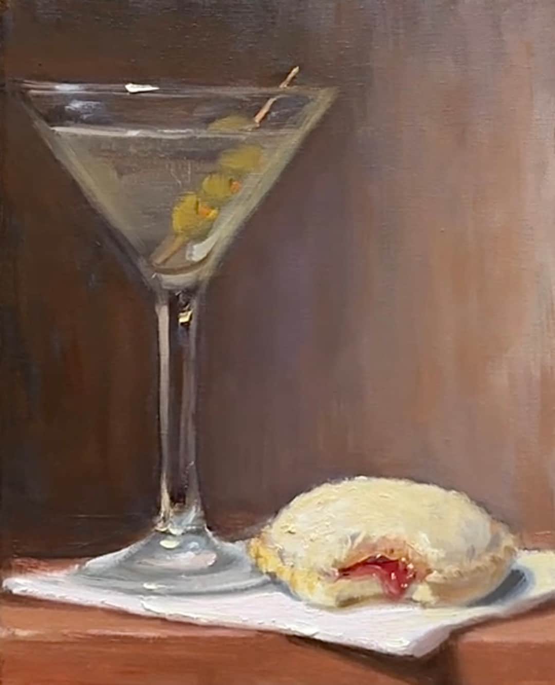 Martini & Uncrustable - NOAH VERRIER Original Still Life Oil Painting ...