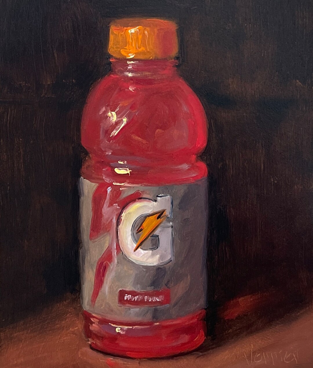 Red Gatorade - NOAH VERRIER Original Still Life Oil Painting, Signed ...