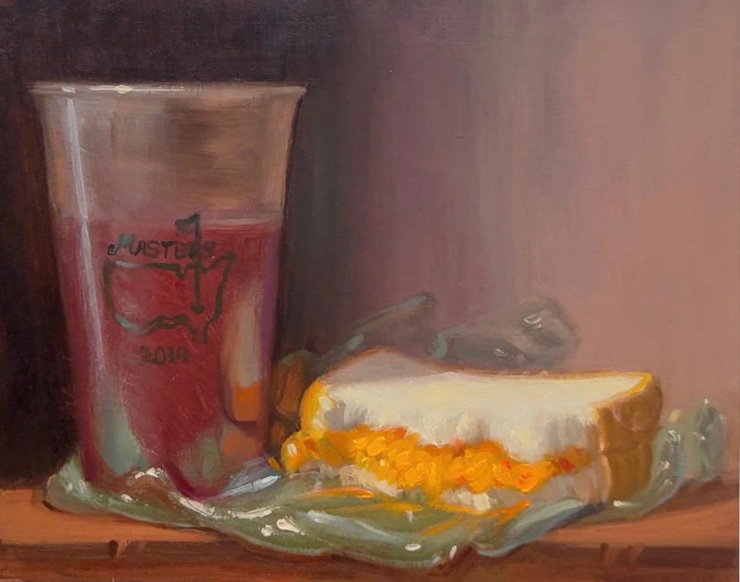 Masters Pimento Cheese Sandwich 8x10 - NOAH VERRIER Original Still Life ...