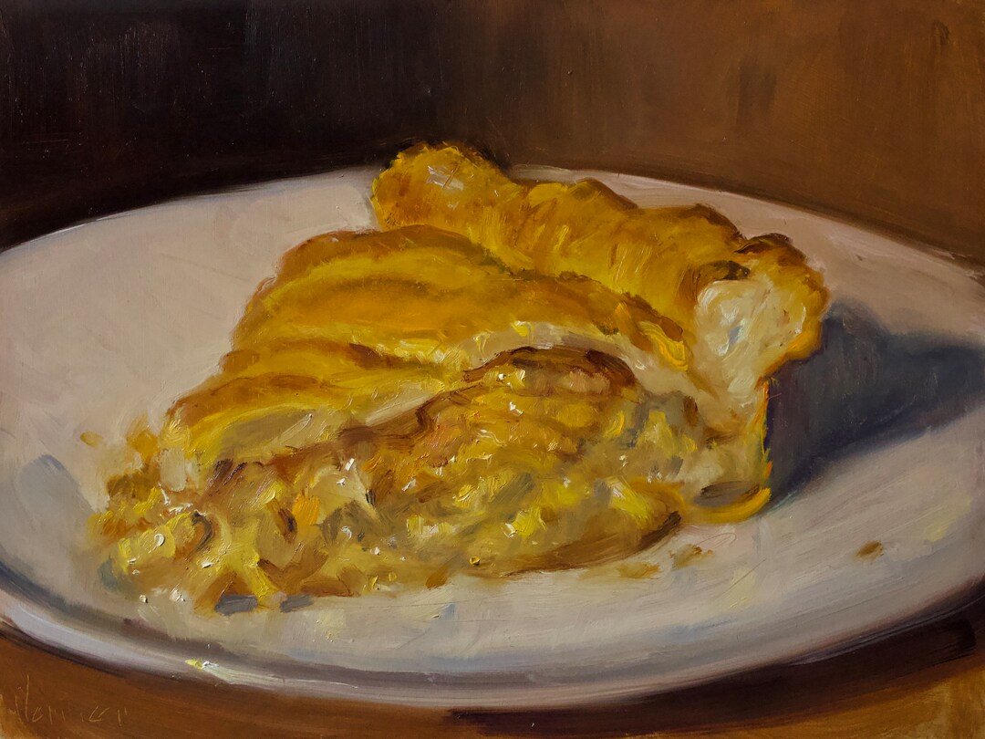Apple Pie - NOAH VERRIER Original Still Life Oil Painting, Signed Fine ...