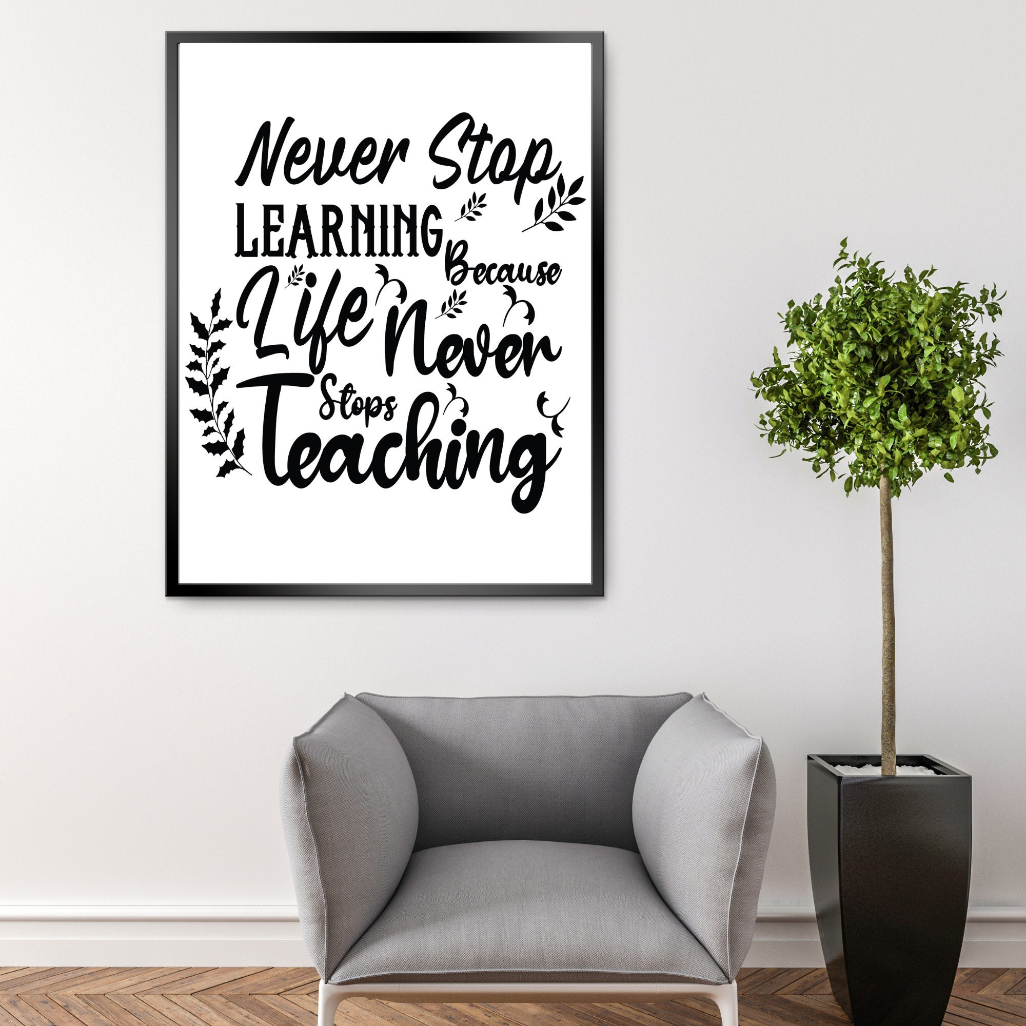 Never Stop Learning SVG | Vaishali Tshirt SVG | Success Quote SVG ...