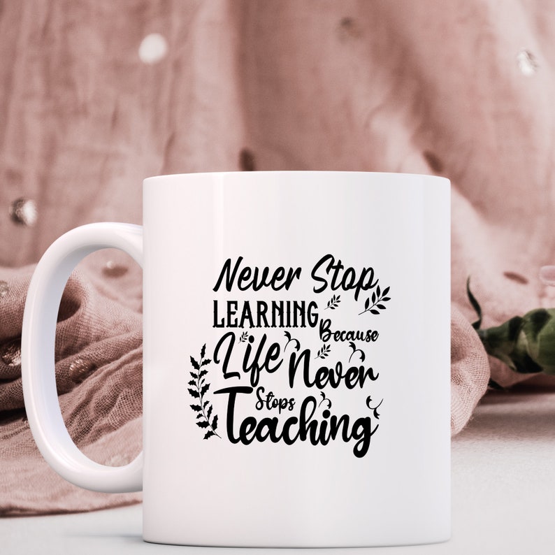 Never Stop Learning SVG | Vaishali Tshirt SVG | Success Quote SVG ...