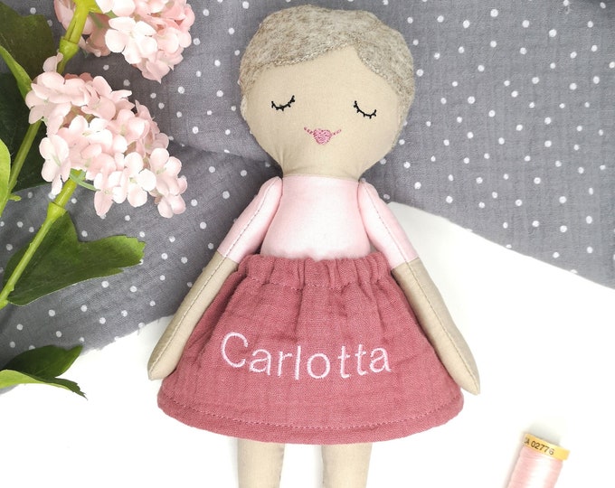 Personalisierte Stoffpuppe für Kinder, Puppe für Baby, Geschenk zur ...
