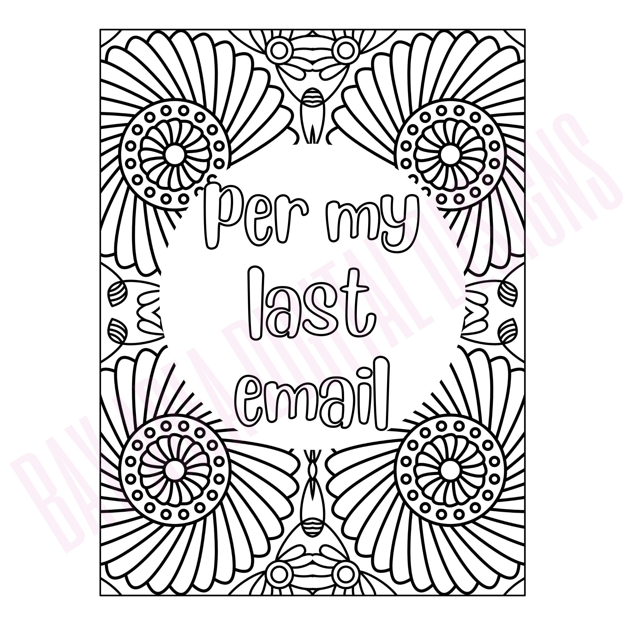 Office Funnies Coloring Book (PDF Digital Download) - Etsy
