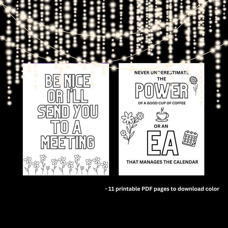 Coloring Book Pages for Administrative Professionals Fun and Stress ...