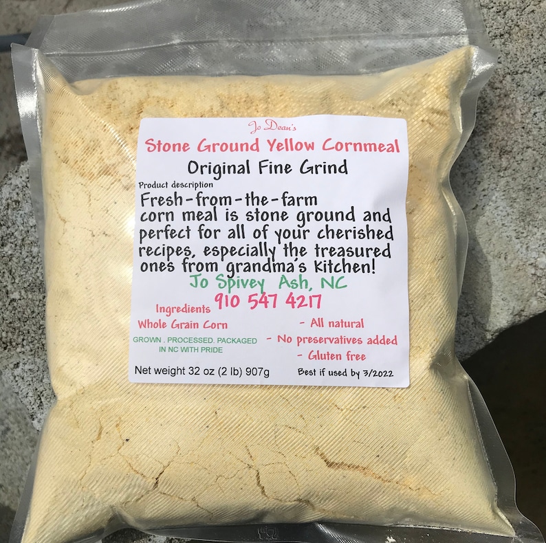 Fine Yellow Corn Meal 2 Lb. - Etsy