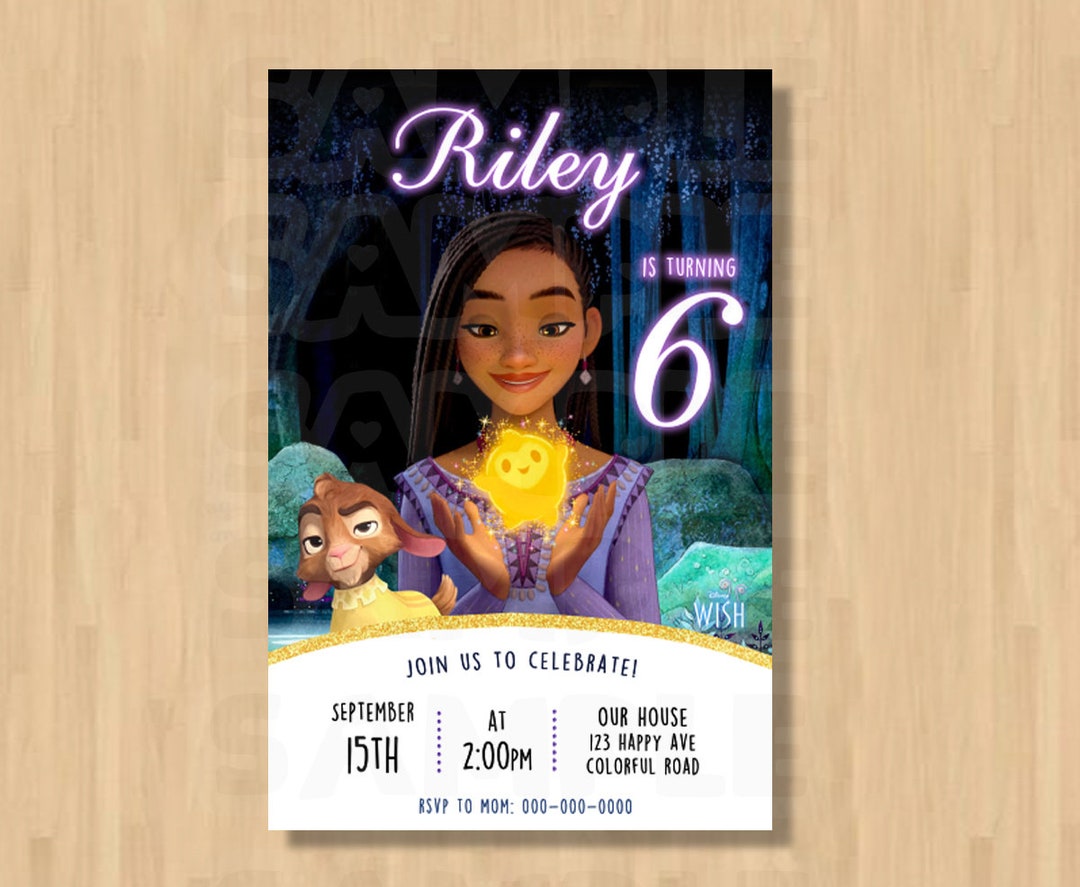 Wish Birthday Invitation Digital Invite Wish Movie Poster, Wish Movie ...